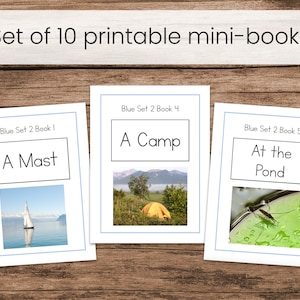 Blue Series Readers Set 2 (montessori Phonics Books, Consonant Blends ...