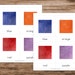 Montessori Colors 3 Part Cards, Watercolor - Etsy