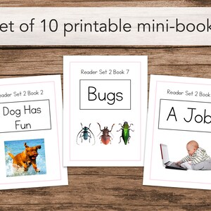 Montessori Pink Series Readers Set 2 (decodable CVC Phonetic Books) - Etsy