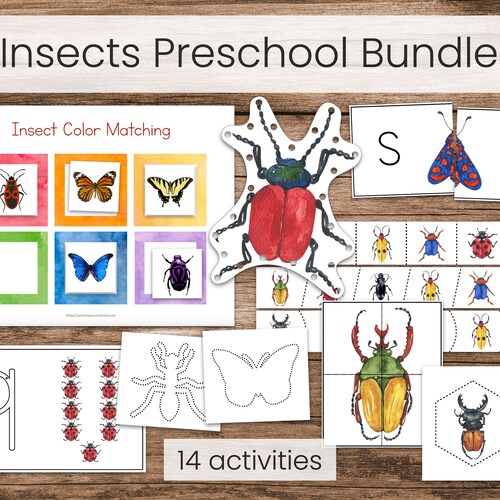 Spring Preschool Activity Bundle montessori Printable - Etsy