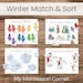 Winter Preschool Activity Bundle, Montessori Printable Unit Materials ...