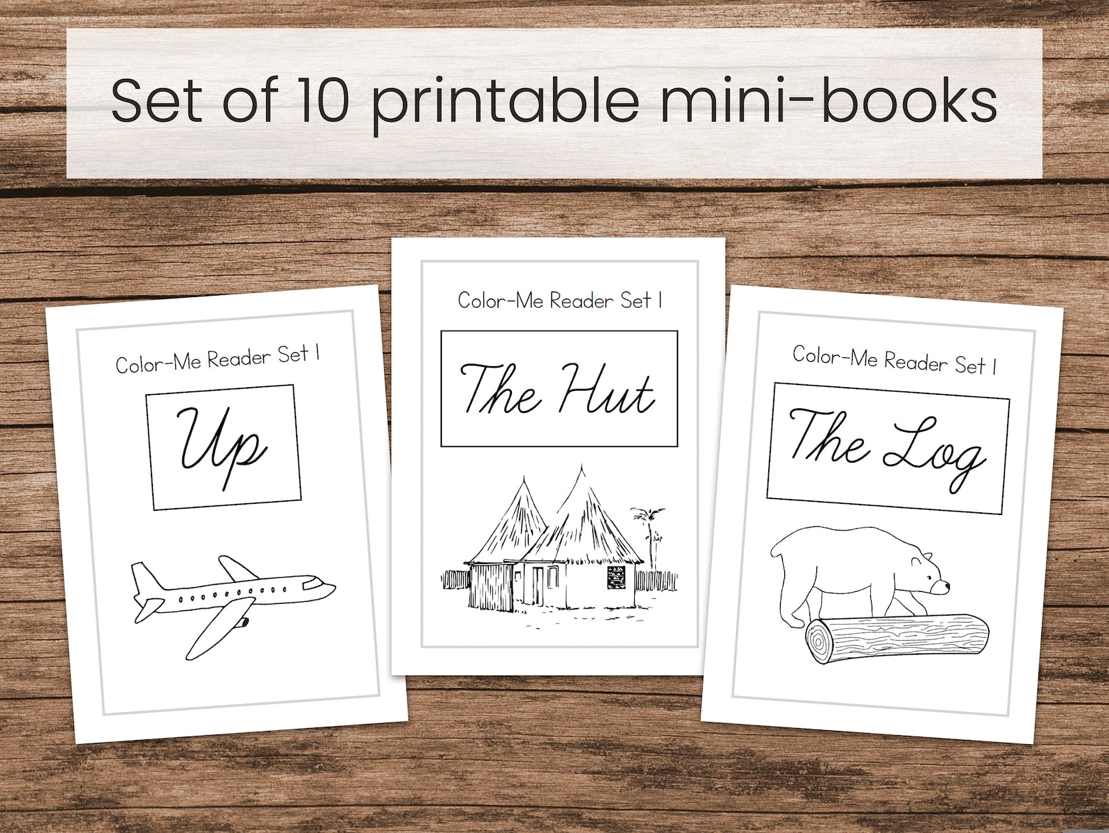 CURSIVE Pink Series Color-me Readers (montessori Phonetic Reading Books ...