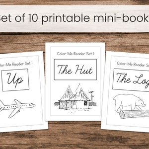 CURSIVE Pink Series Color-me Readers (montessori Phonetic Reading Books ...