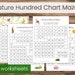 Hundred Chart Maze Worksheets, Nature Theme (montessori Math Printable ...