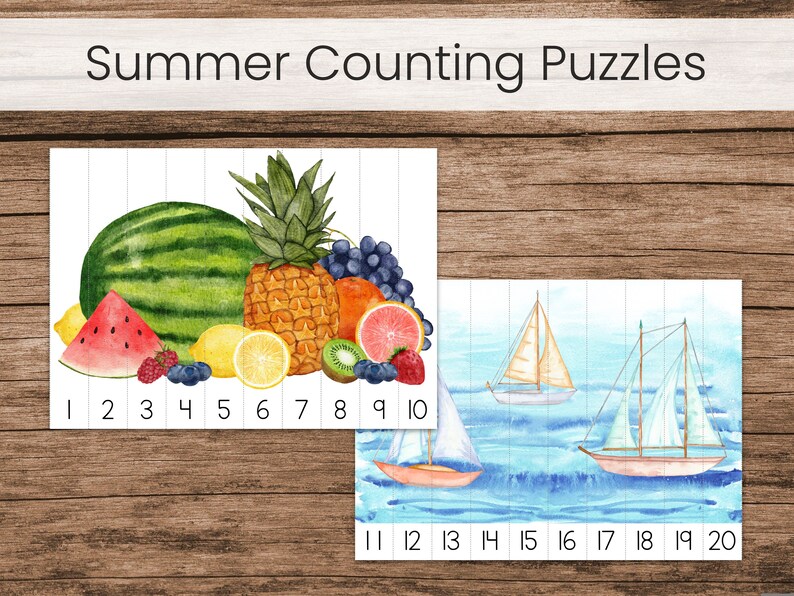 Summer Preschool Activity Bundle montessori Printable - Etsy