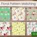 Flower Patterns Matching Cards and Memory Game preschool Printable - Etsy