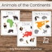 Continents Tracing Worksheets and Art Template Outlines, Montessori ...