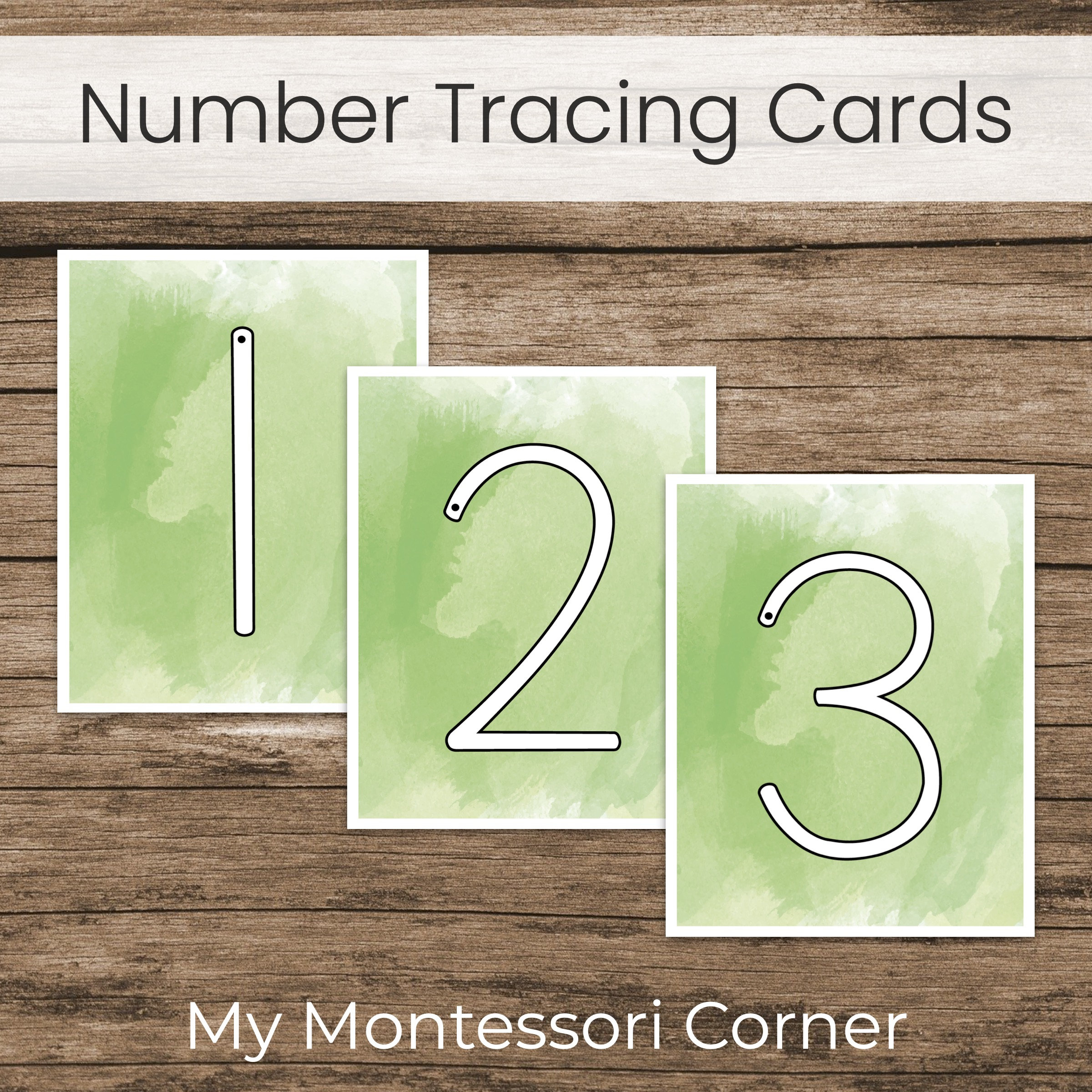 Number Tracing Cards: Montessori Sandpaper Numbers (homeschool ...