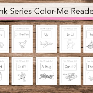 Pink Series Color-me Readers (montessori Decodable Reading Books) - Etsy
