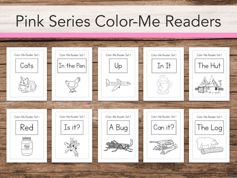 Montessori Pink Series Readers Bundle (CVC Decodable Books) - Etsy