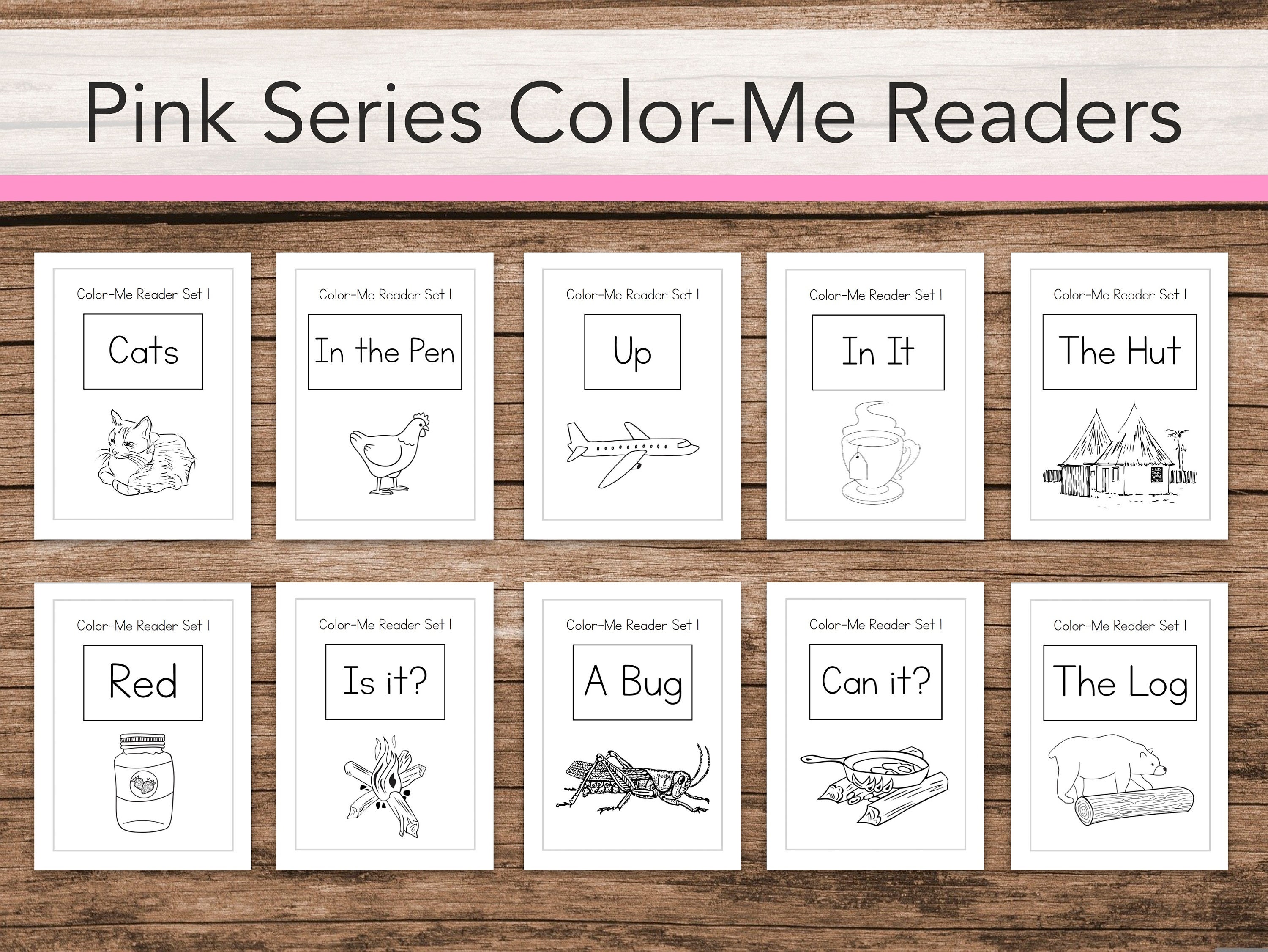 Montessori Pink Series Readers Bundle CVC Decodable Books - Etsy