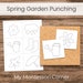 Spring Garden Punching or Tracing Activity montessori Fine Motor ...