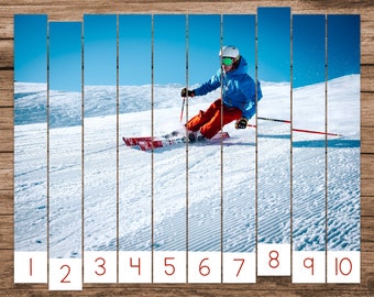 Montessori Number 3-part Cards printable Preschool Materials - Etsy