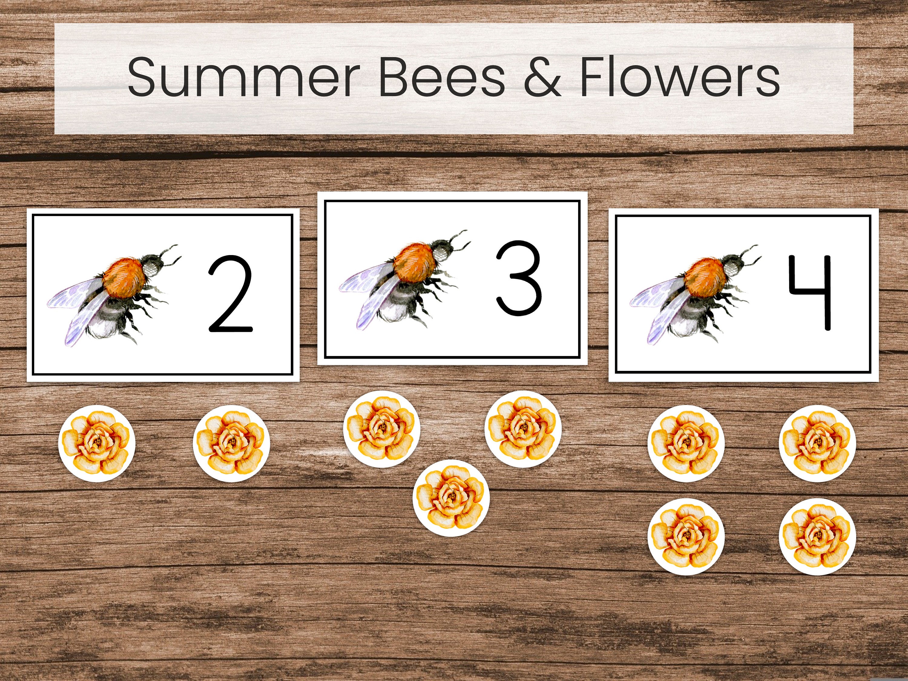 Montessori Numbers and Counters Activity - Four Seasons Bundle - Etsy