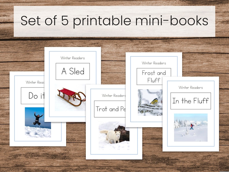 Winter Blue Series Readers montessori Decodable Books - Etsy
