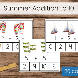 Summer Preschool Activity Bundle (montessori Printable Materials) - Etsy