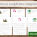 Nature Bible Verses Copywork (printable Tracing and Handwriting Pages ...