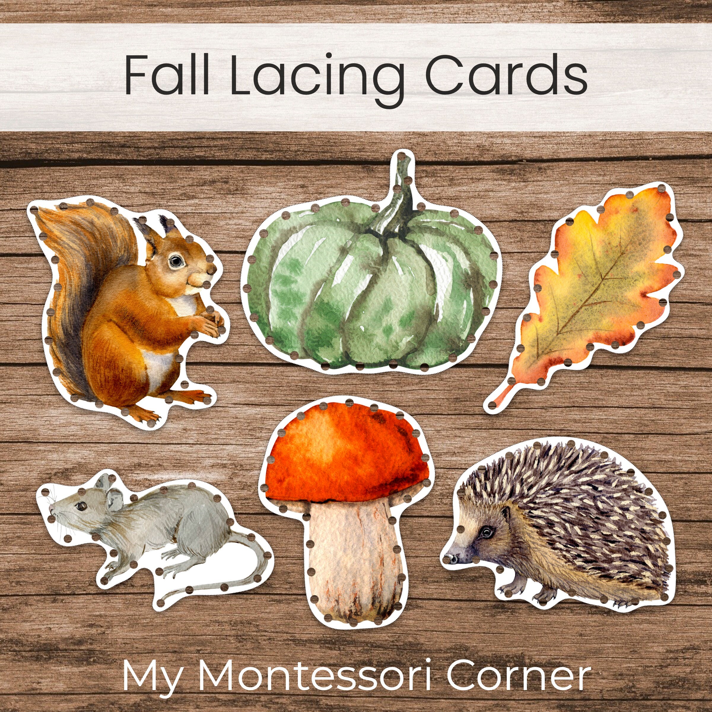 Fall Preschool Activity Bundle Montessori Autumn Unit - Etsy