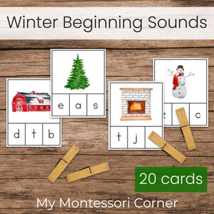 Winter Preschool Activity Bundle, Montessori Printable Unit Materials ...
