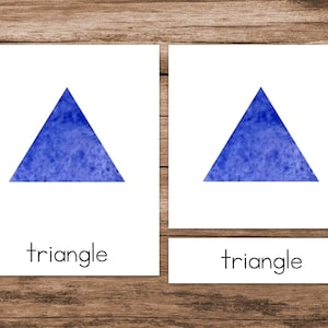 Montessori Geometric Shapes 3-part Cards and Control Chart: Homeschool ...