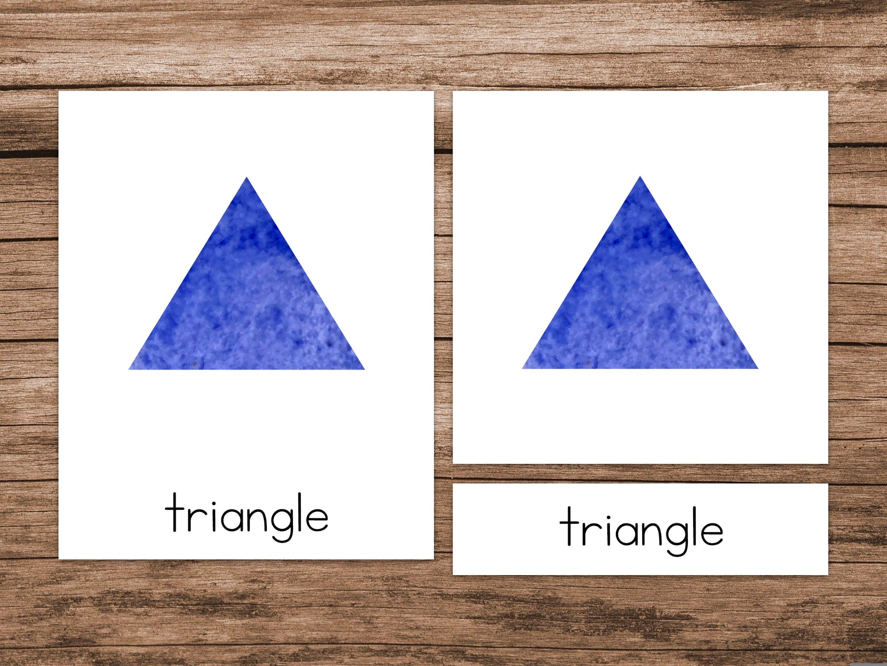 Montessori Geometric Shapes 3-part Cards and Control Chart: - Etsy