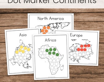 North American Flags Montessori 3 Part Cards - Etsy