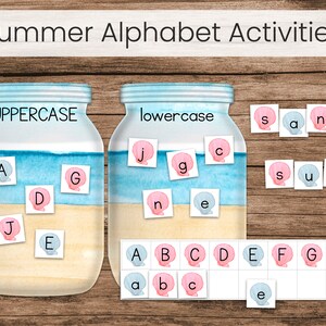 Summer Moveable Alphabet Seashell Activities (montessori Preschool ...