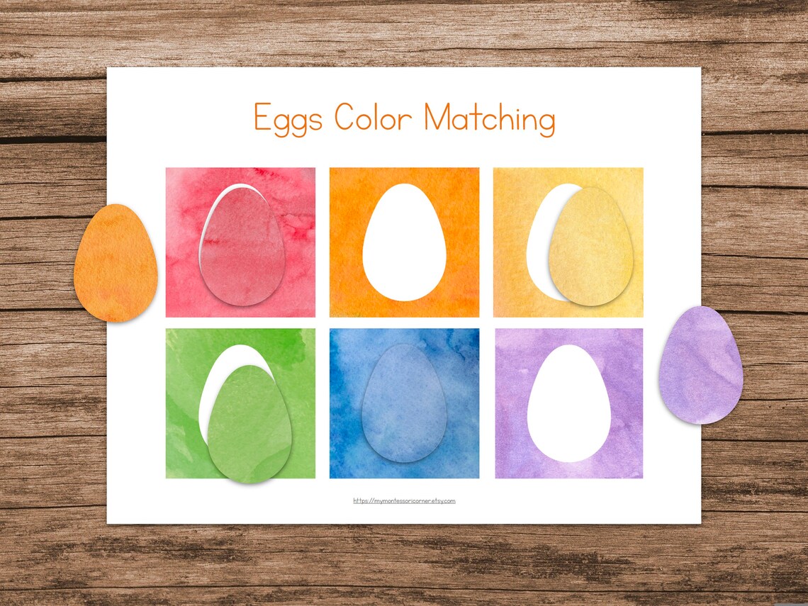 Spring Busy Binder Preschool Matching Activities Printable - Etsy