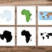 Montessori Continents Shadow Matching Activity - Etsy