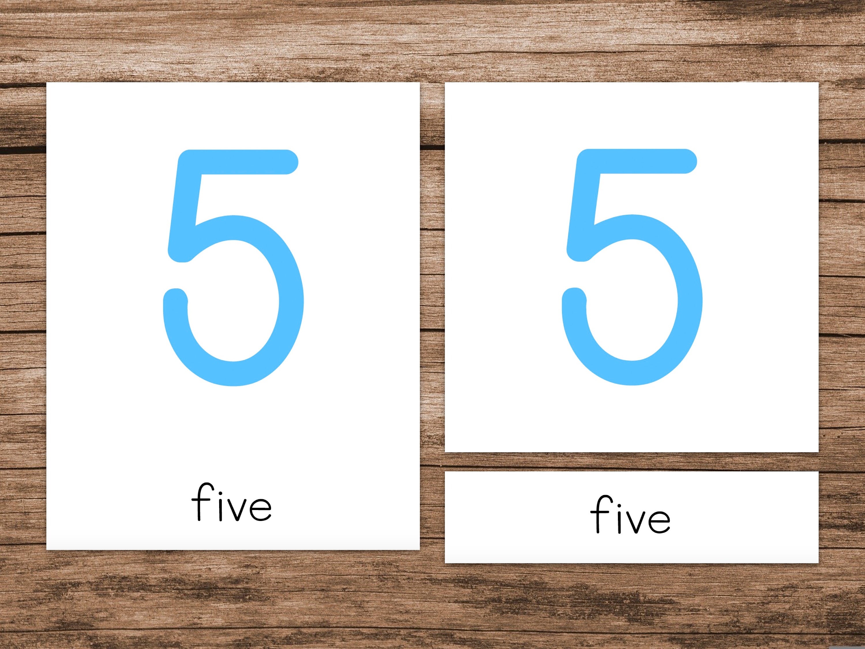 Montessori Number 3-part Cards (printable Preschool Materials) - Etsy