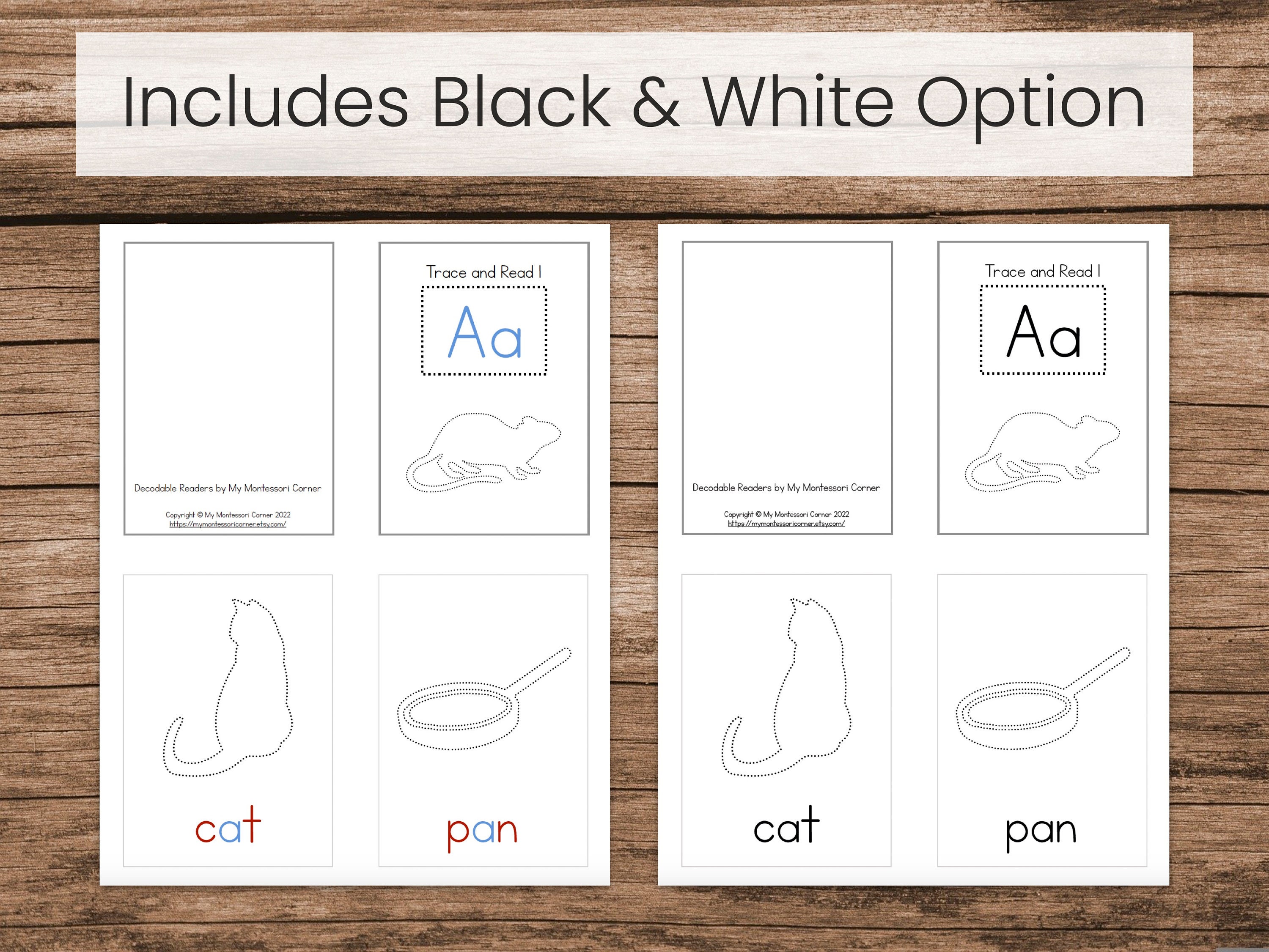 CVC Trace & Read Books (montessori Pink Series Printable) - Etsy