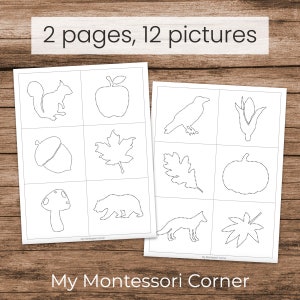 Fall Punching or Tracing Activity (montessori Preschool Fine Motor ...