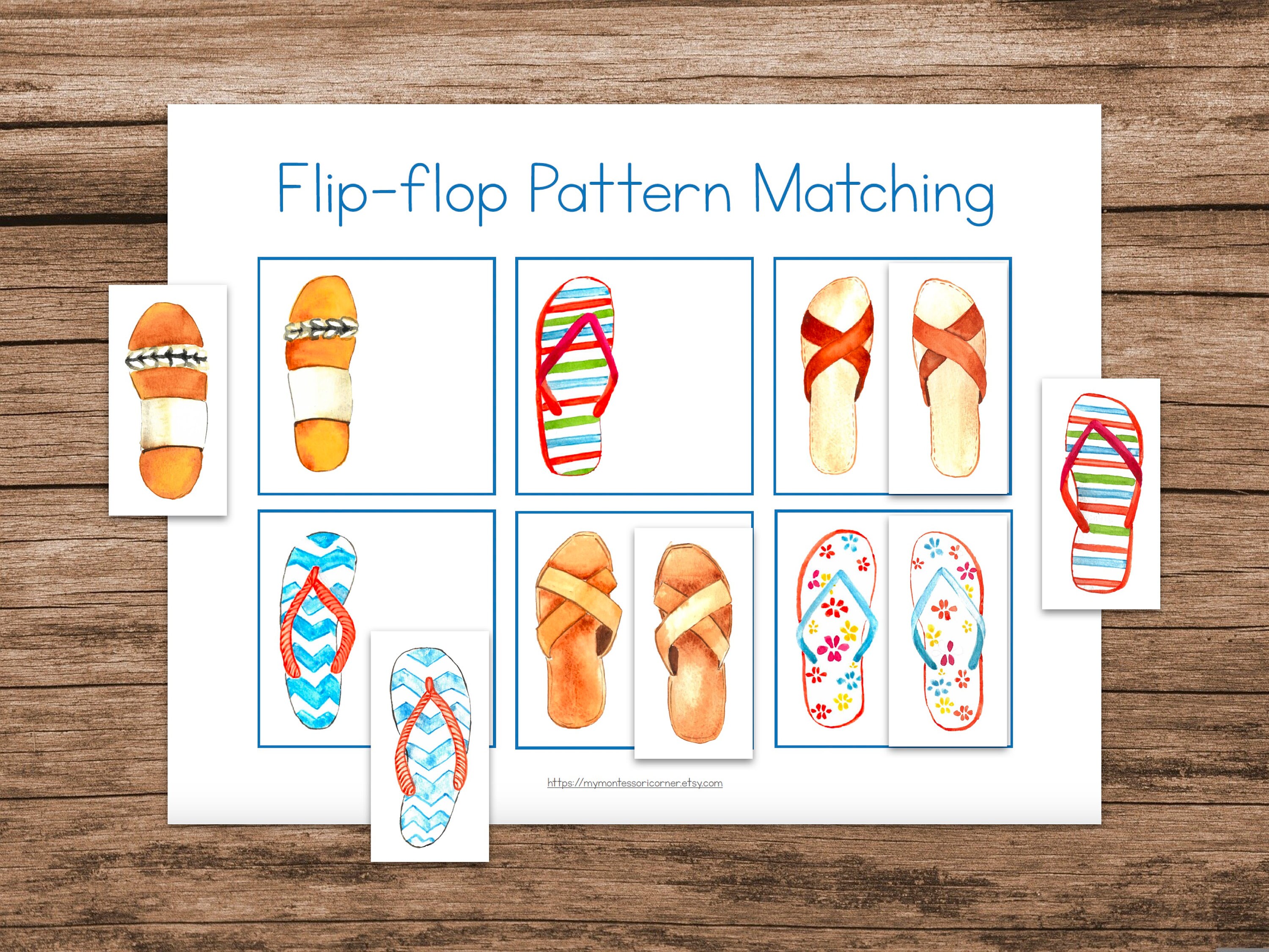 Summer Matching and Sorting Activities montessori Preschool Binder ...