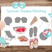 Summer Matching and Sorting Activities (montessori Preschool Binder ...