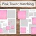 Montessori Pink Tower Printable Activities - Etsy