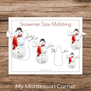 Winter Matching and Sorting Activities (montessori Preschool Binder ...