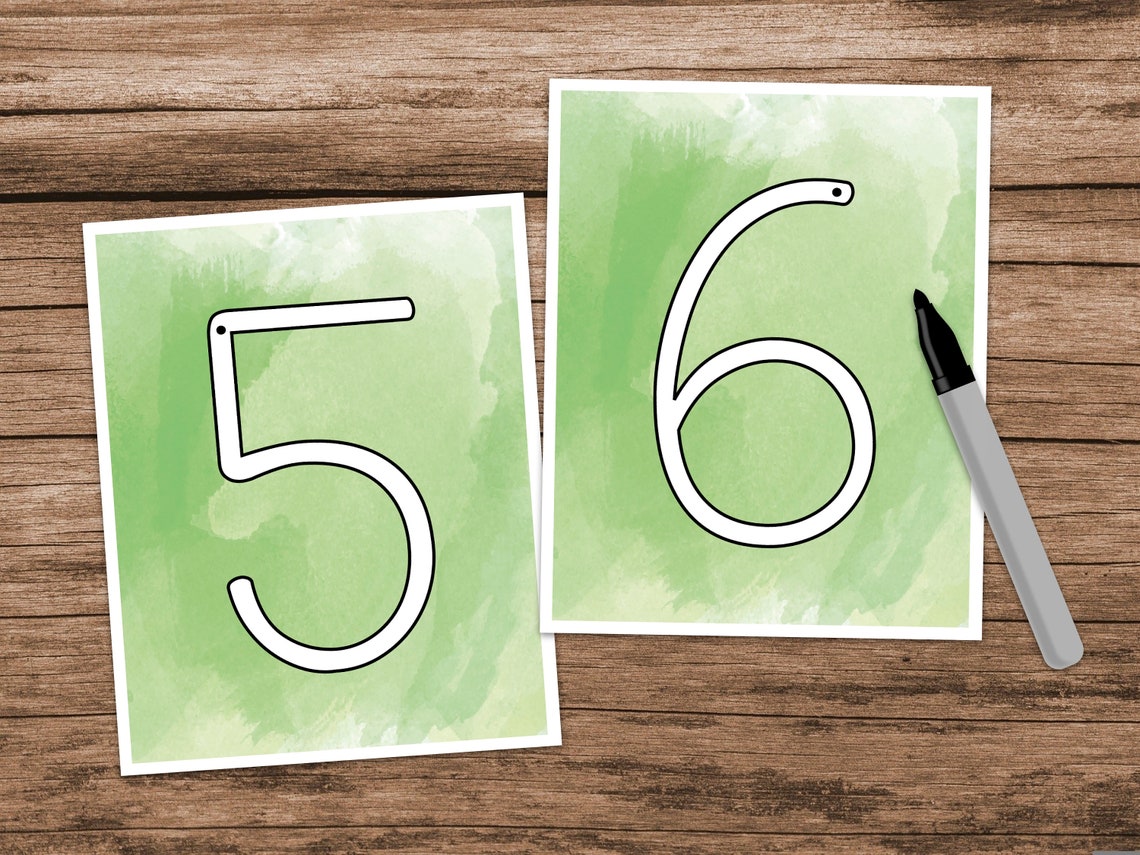 Number Tracing Cards: Montessori Sandpaper Numbers (homeschool ...