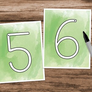 Number Tracing Cards: Montessori Sandpaper Numbers (homeschool ...