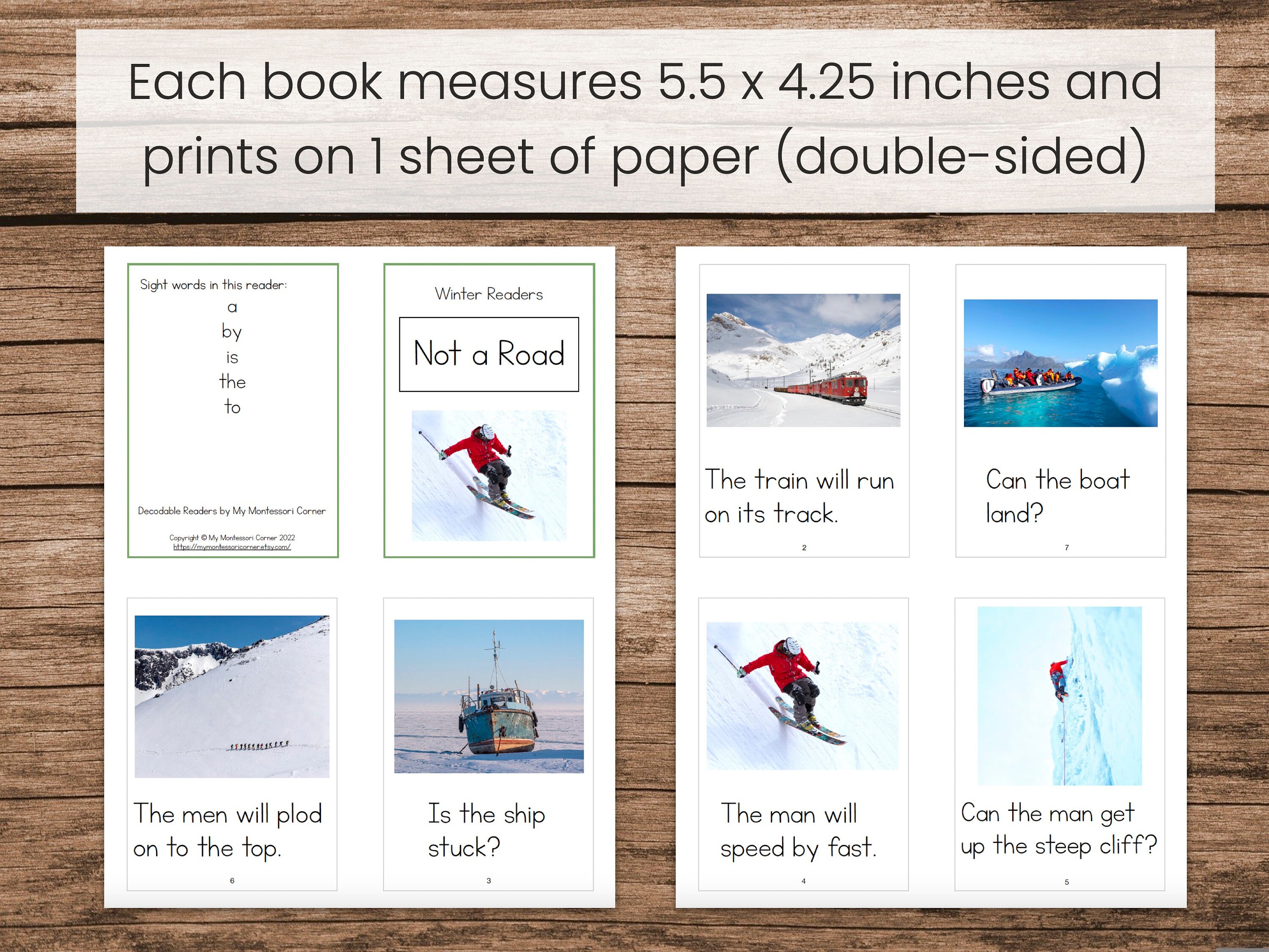 Winter Green Series Phonogram Readers (montessori Decodable Books) - Etsy