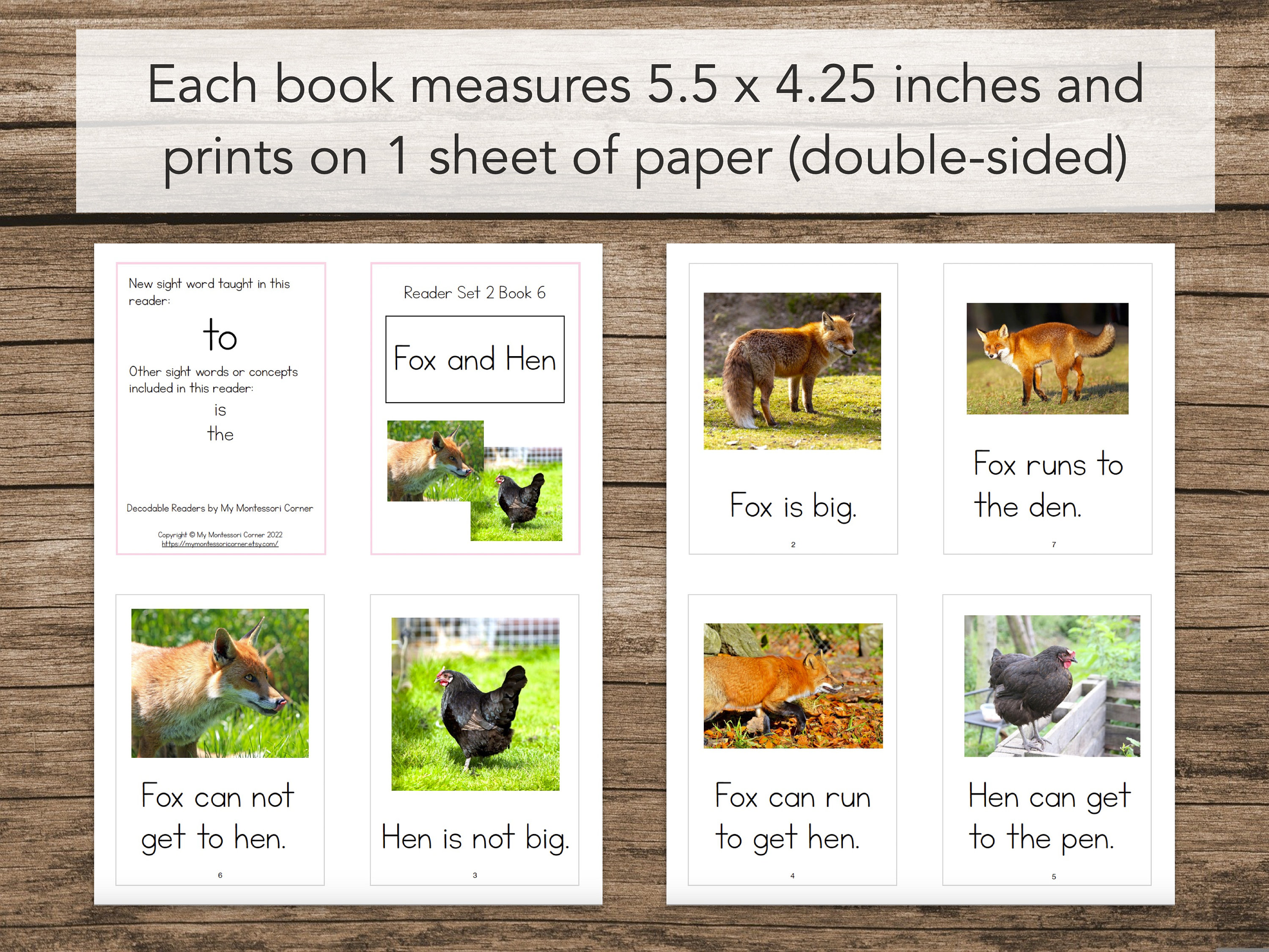 Montessori Pink Series Readers Set 2 decodable CVC Phonetic - Etsy