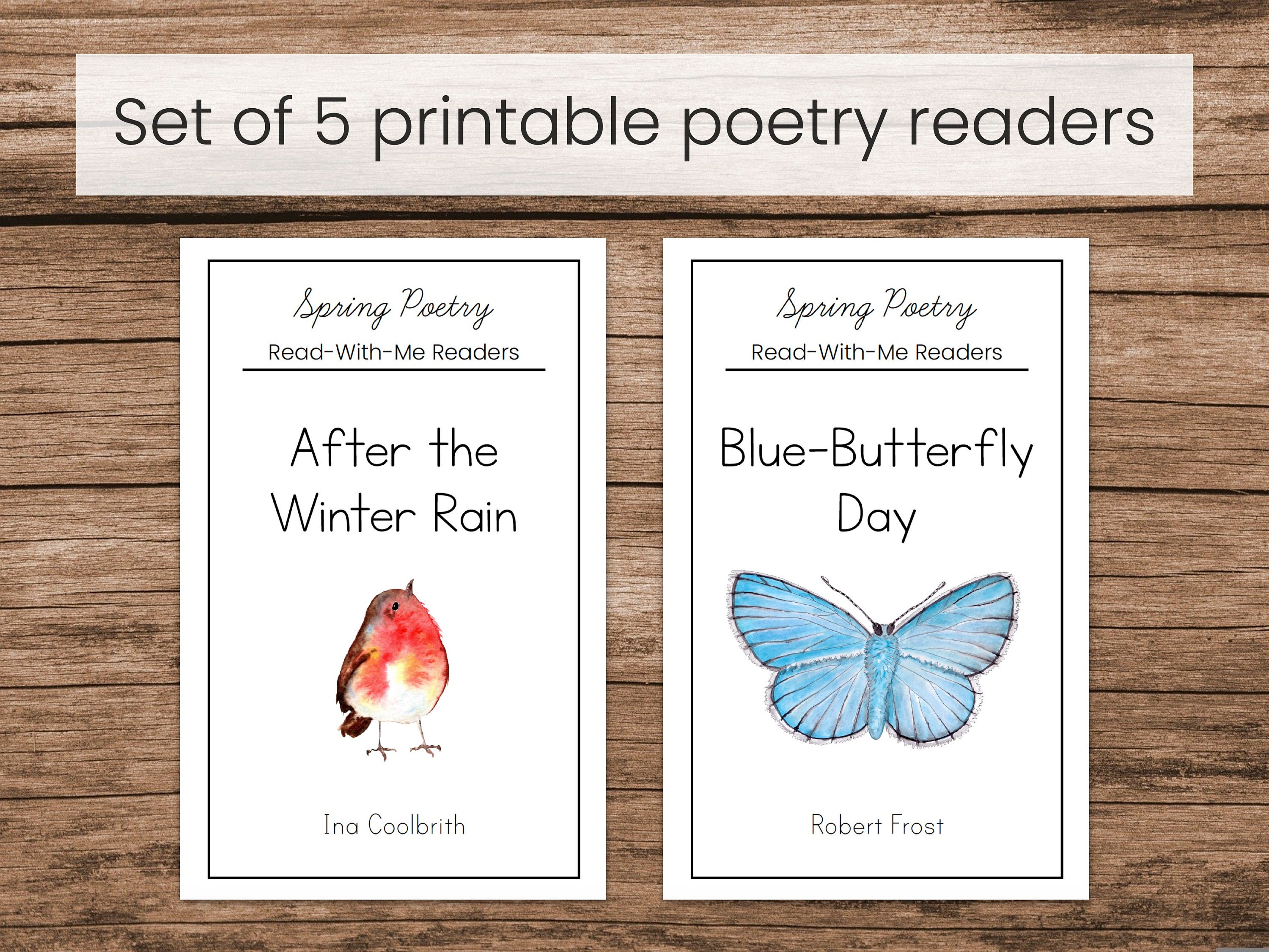 Spring Poetry Read-with-me Readers (decodable CVC and Sight Words) - Etsy