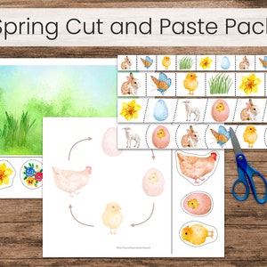 Spring Preschool Activity Bundle (montessori Printable Materials) - Etsy