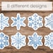 Winter Lacing Cards, Snowflakes (printable Preschool Fine Motor ...
