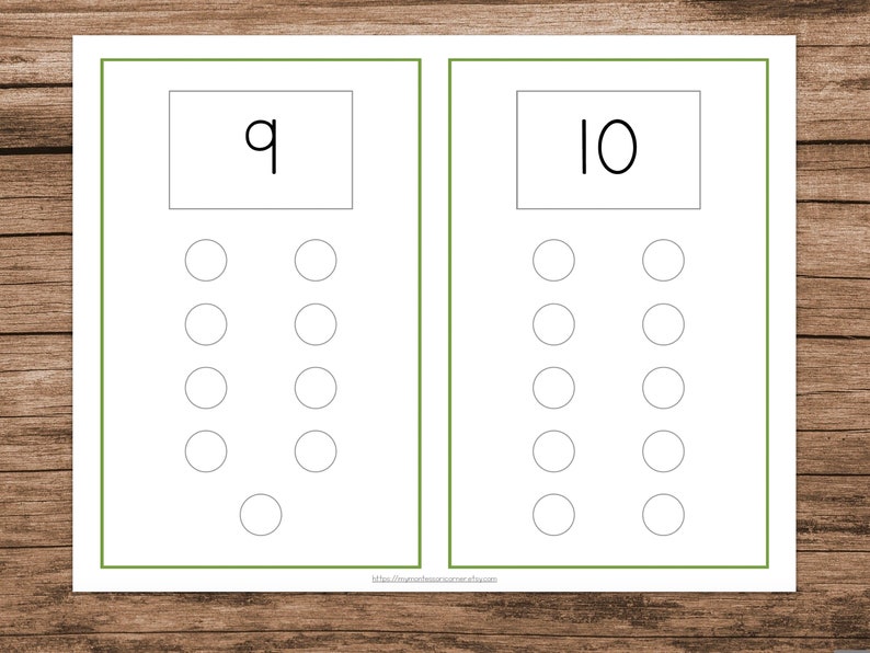 Spring Rabbit Numbers and Counters Activity (montessori Preschool Math ...