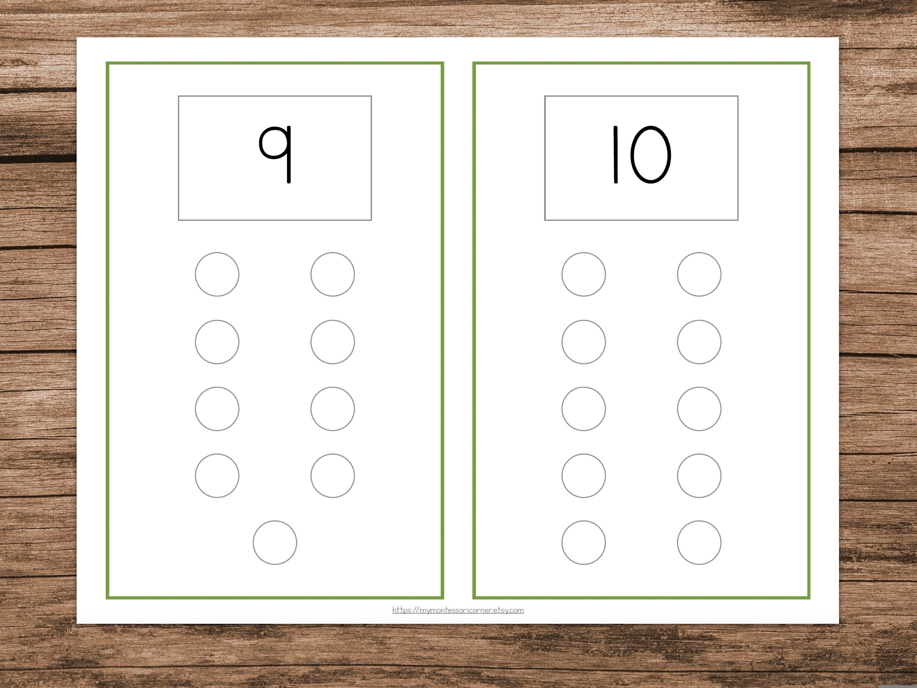 Spring Rabbit Numbers and Counters Activity (montessori Preschool Math ...