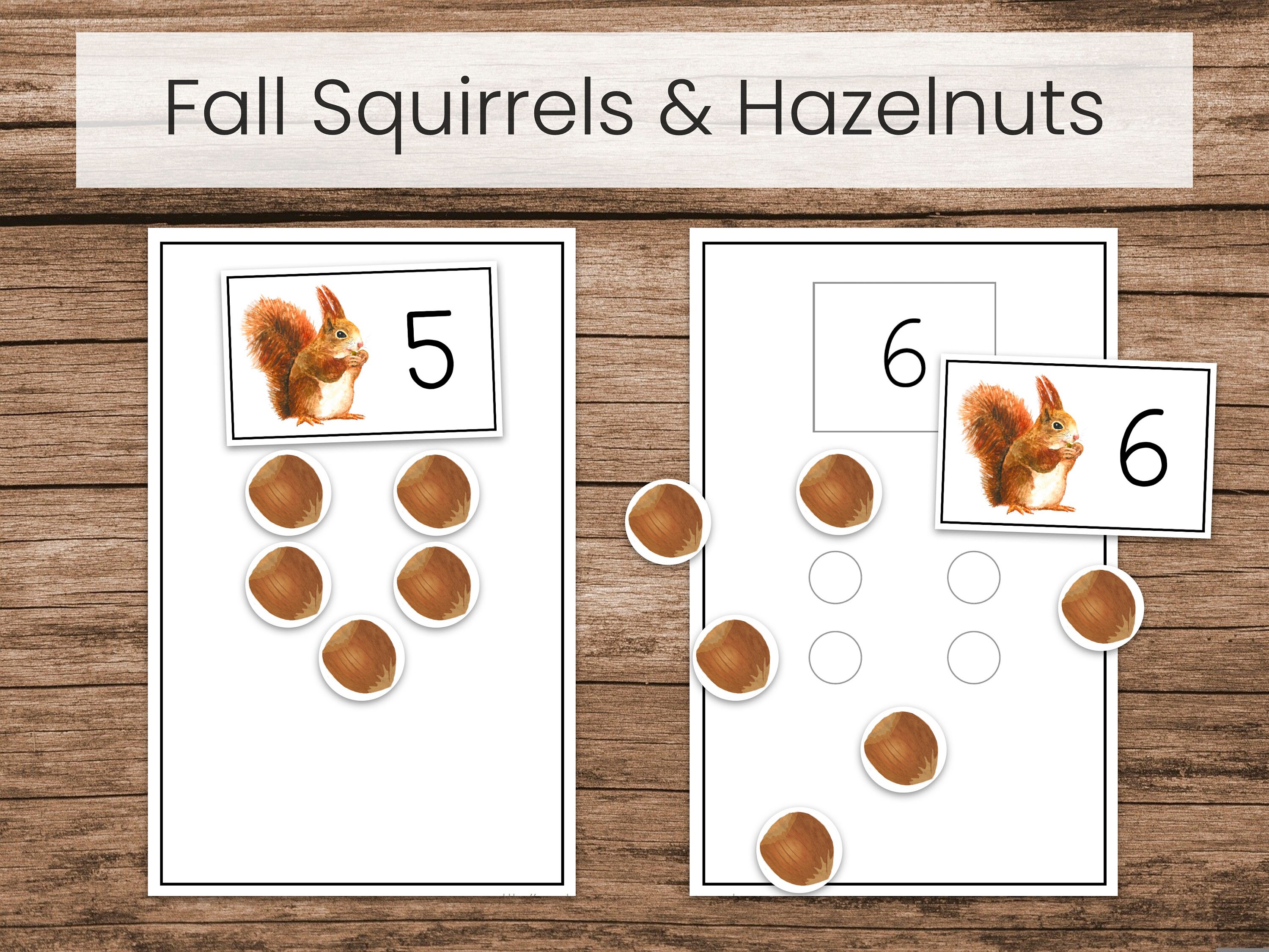 Montessori Numbers and Counters Activity - Four Seasons Bundle - Etsy