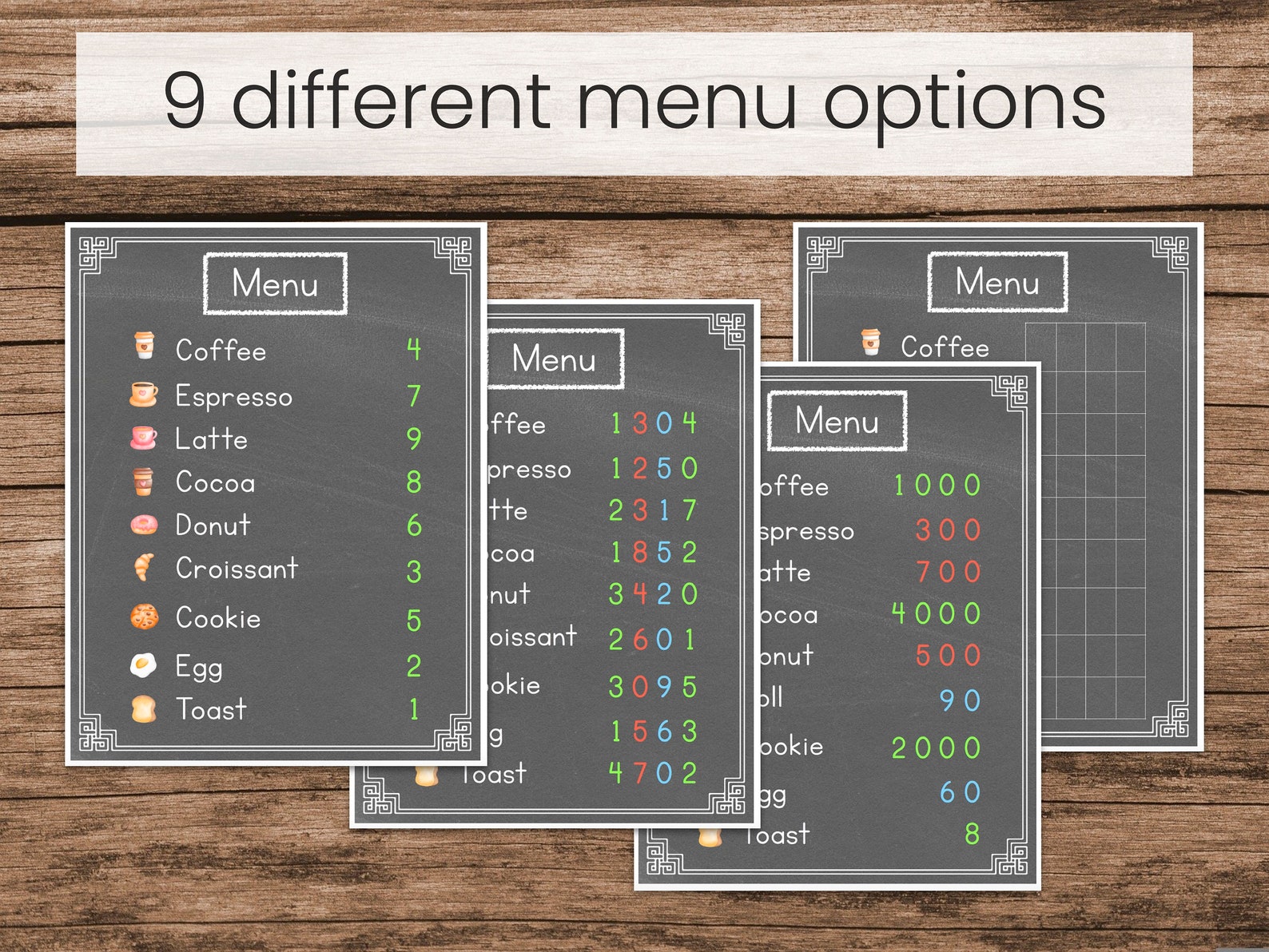 Montessori Golden Beads Coffee Shop Math Play Set - Etsy