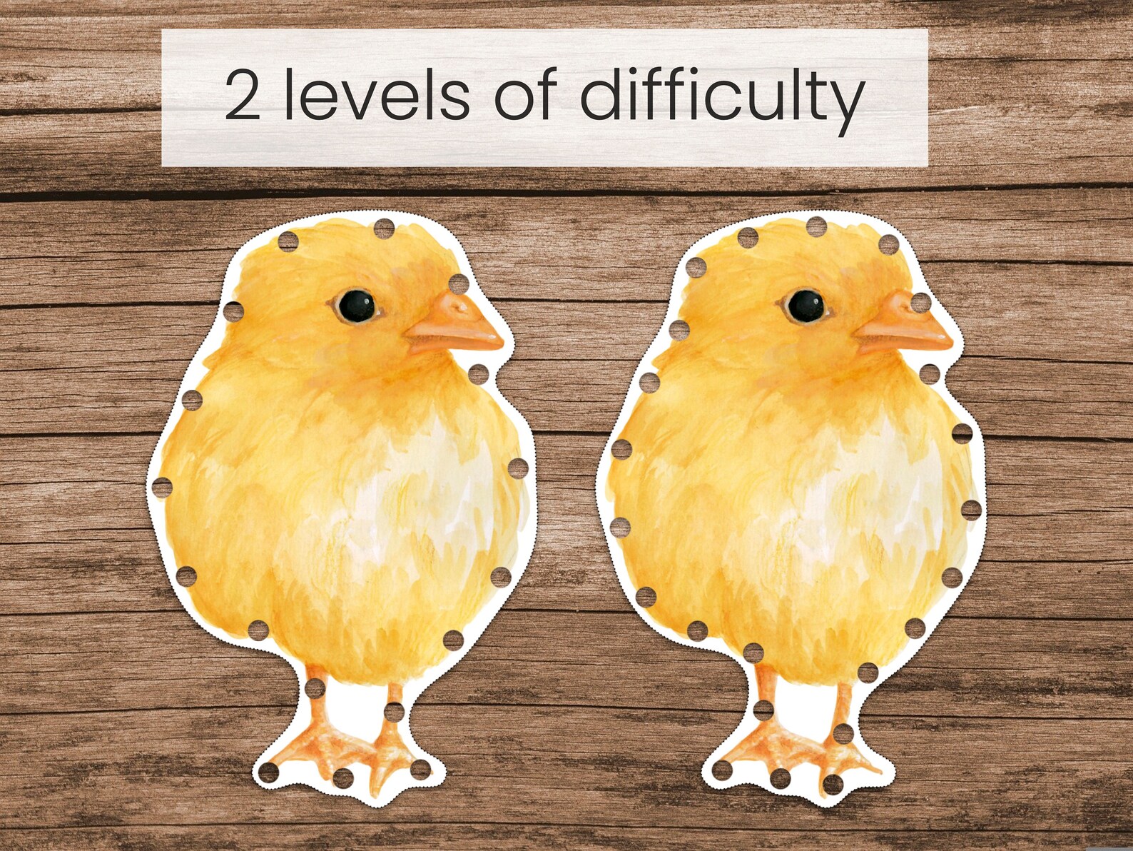 Spring Lacing Cards, Watercolor Nature printable Preschool Fine Motor ...