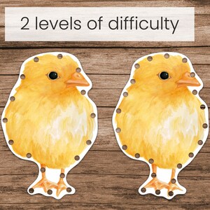 Spring Lacing Cards, Watercolor Nature (printable Preschool Fine Motor ...