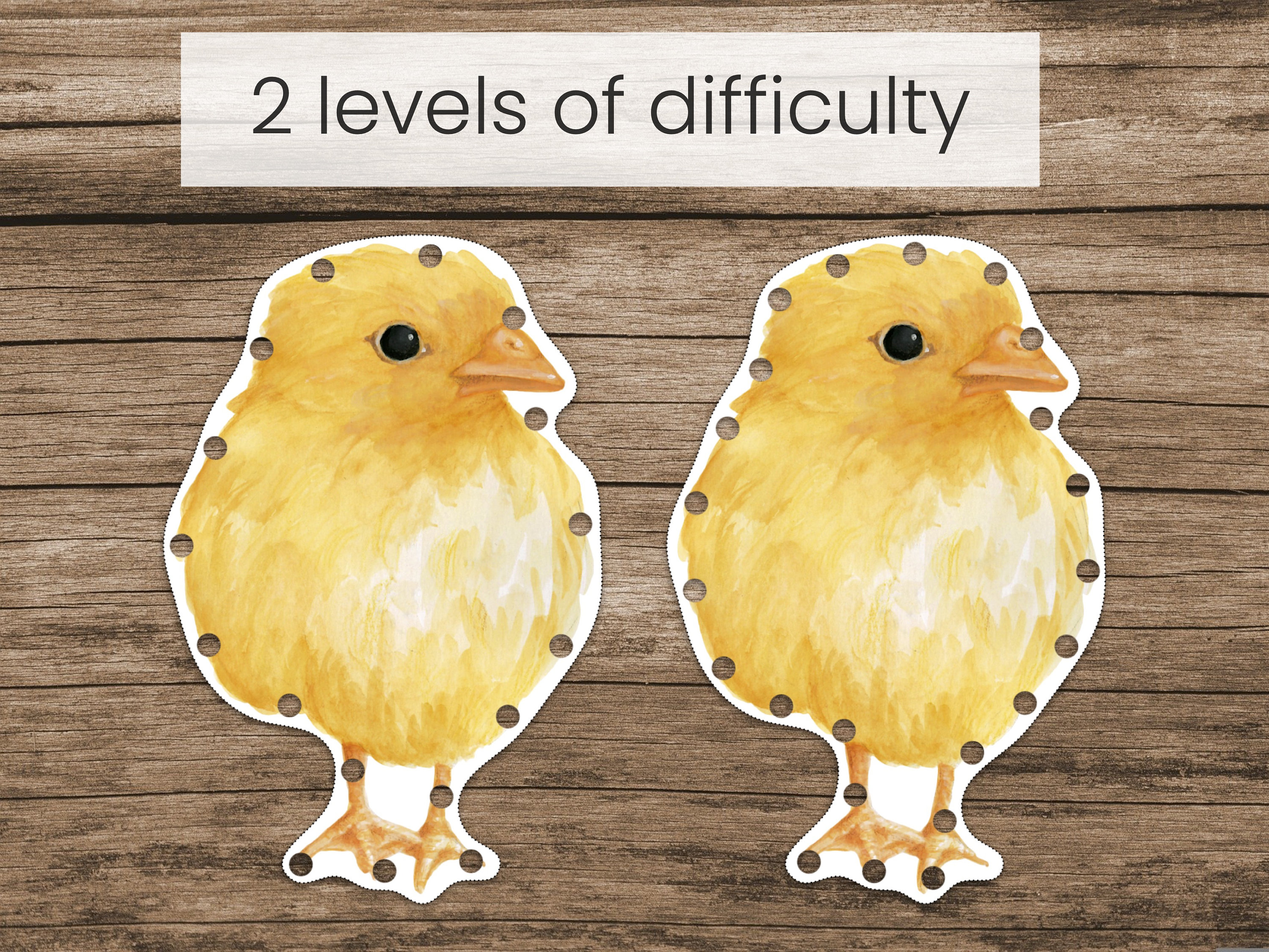 Spring Lacing Cards, Watercolor Nature printable Preschool Fine Motor ...